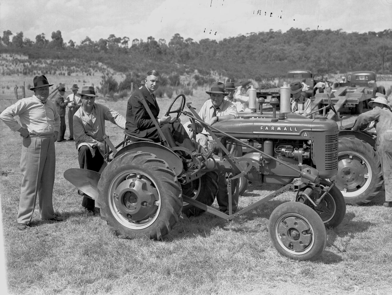 Negative - International Harvester, Demonstrating Farmall A Tractors to ...