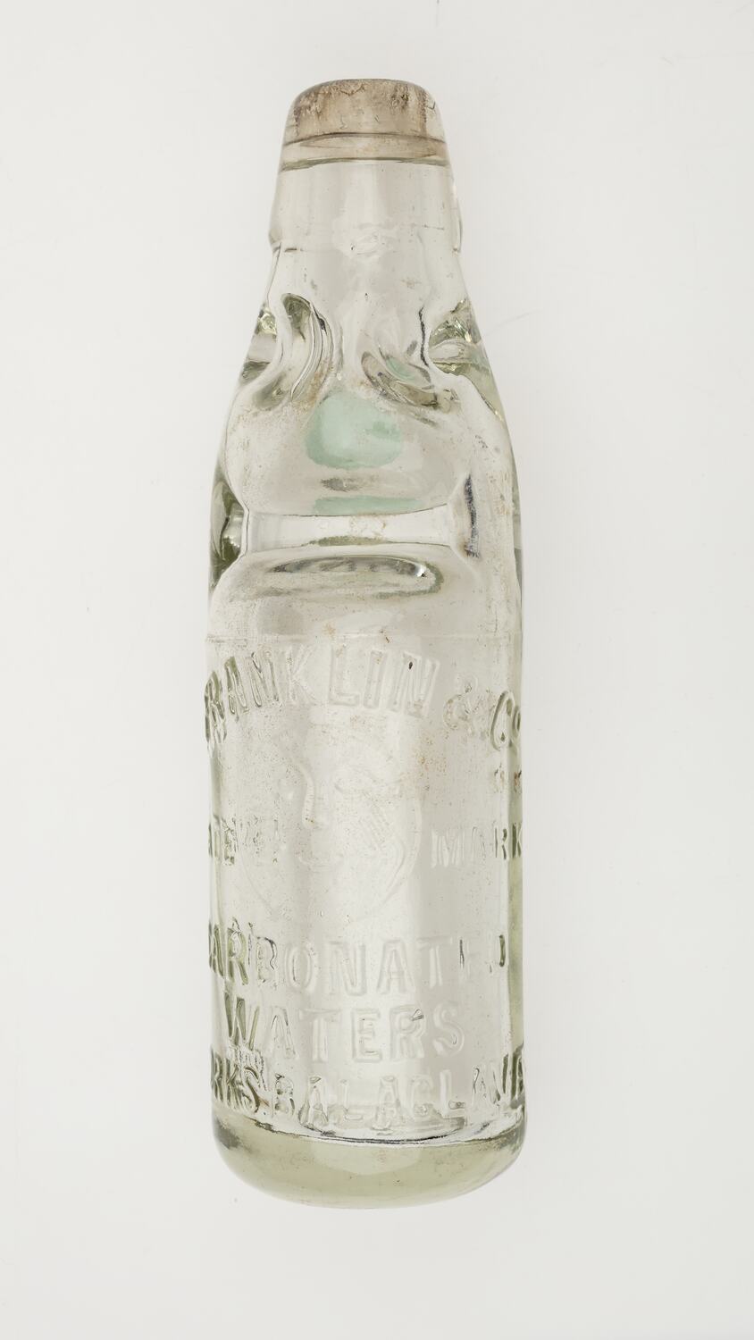 Marble Bottle - J. Franklin & Co Waterworks, Balaclava, Victoria, circa ...