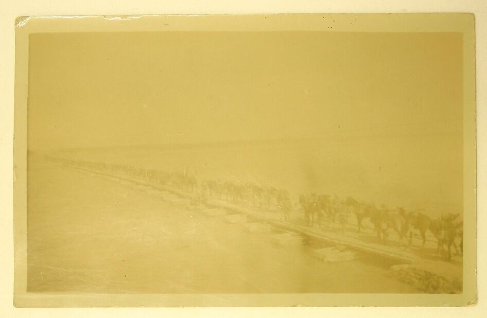 Postcard - Cavalry Crossing Pontoon Bridge, South of Baghdad, Iraq ...