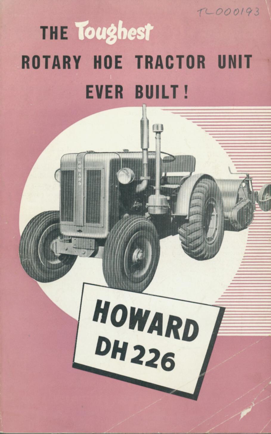 Descriptive Leaflet - Howard Auto-Cultivators, DH226 Tractor, Northmead ...