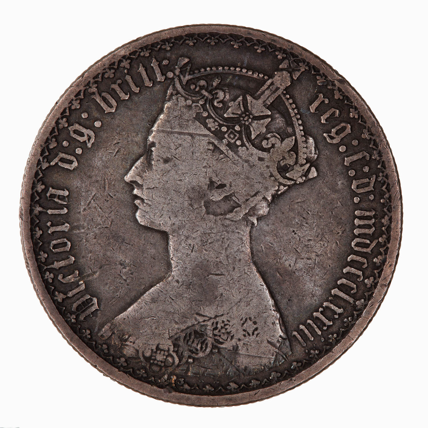 Coin - Florin, Queen Victoria, Great Britain, 1873