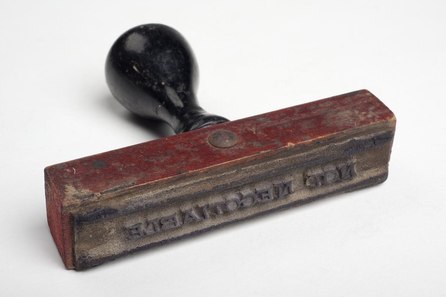 Rubber Stamp - Not Negotiable, circa 1930 - 1970