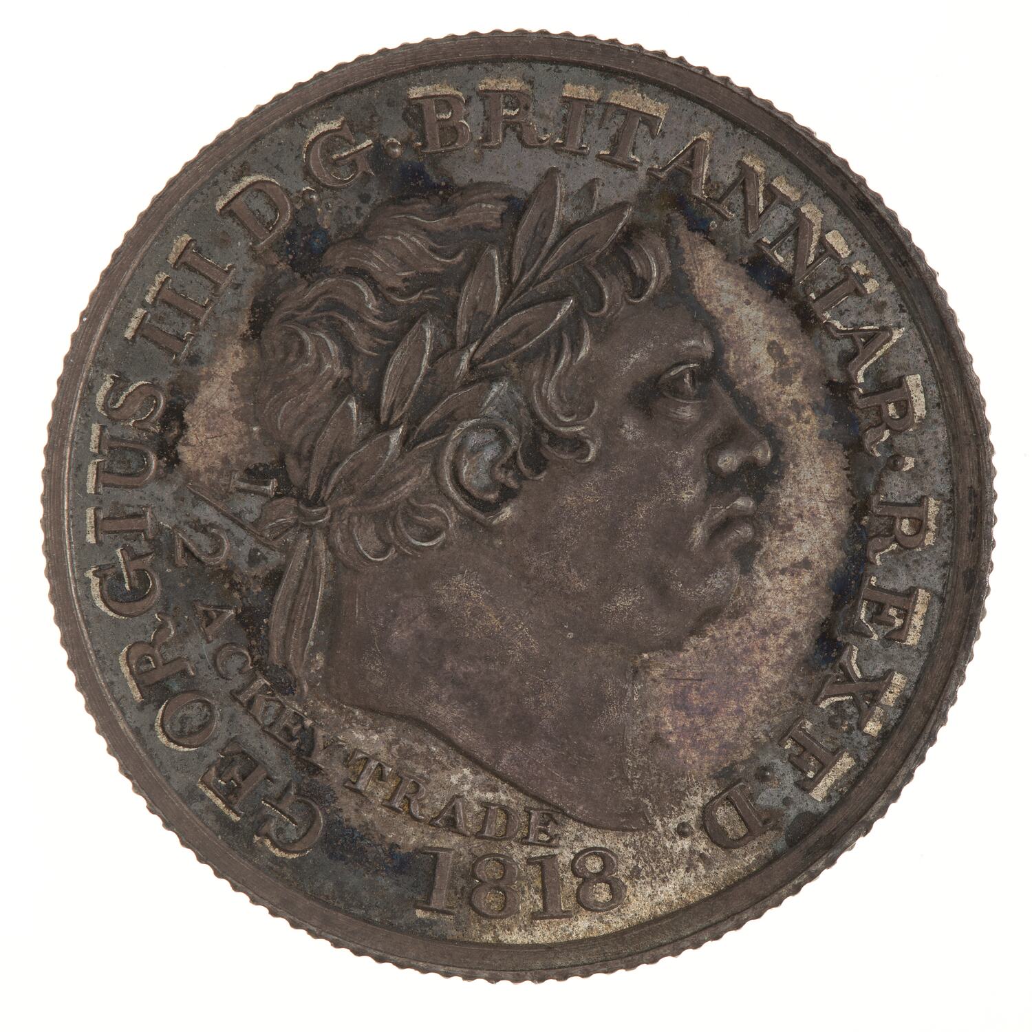 Coin - 1/2 Ackey, Gold Coast, 1818