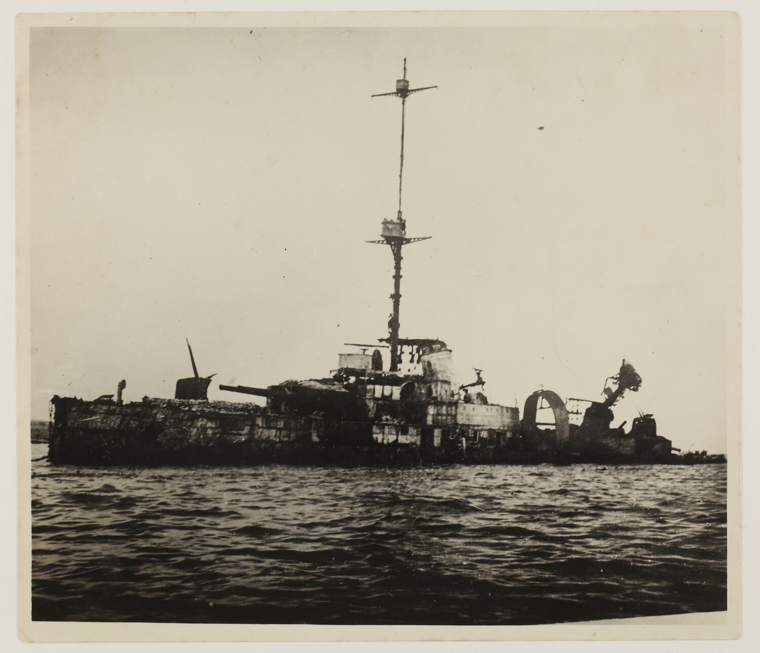 Photograph - Battleship Wreckage, Able Seaman David Ralph Goodwin ...