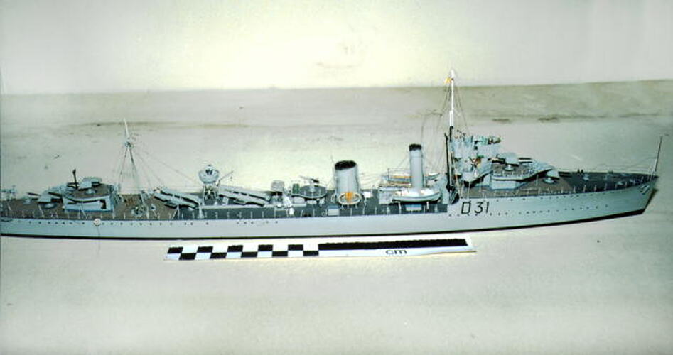 Naval Ship Model - Destroyer, HMAS Voyager (I), Royal Australian Navy, 1918