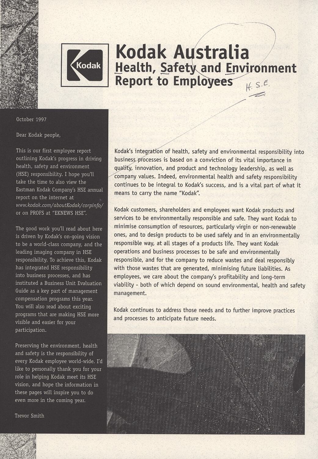 Report - 'Kodak Australia Health, Safety and Environment Report to ...