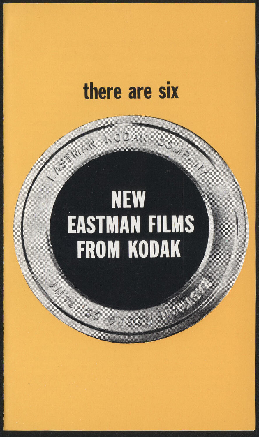 Publicity Leaflet - Kodak (Australasia) Pty Ltd, 'New Eastman Films ...