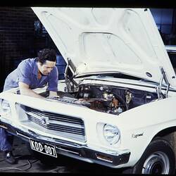 Slide - Kodak Australasia Pty Ltd, Mechanic Working on a Motor Car ...