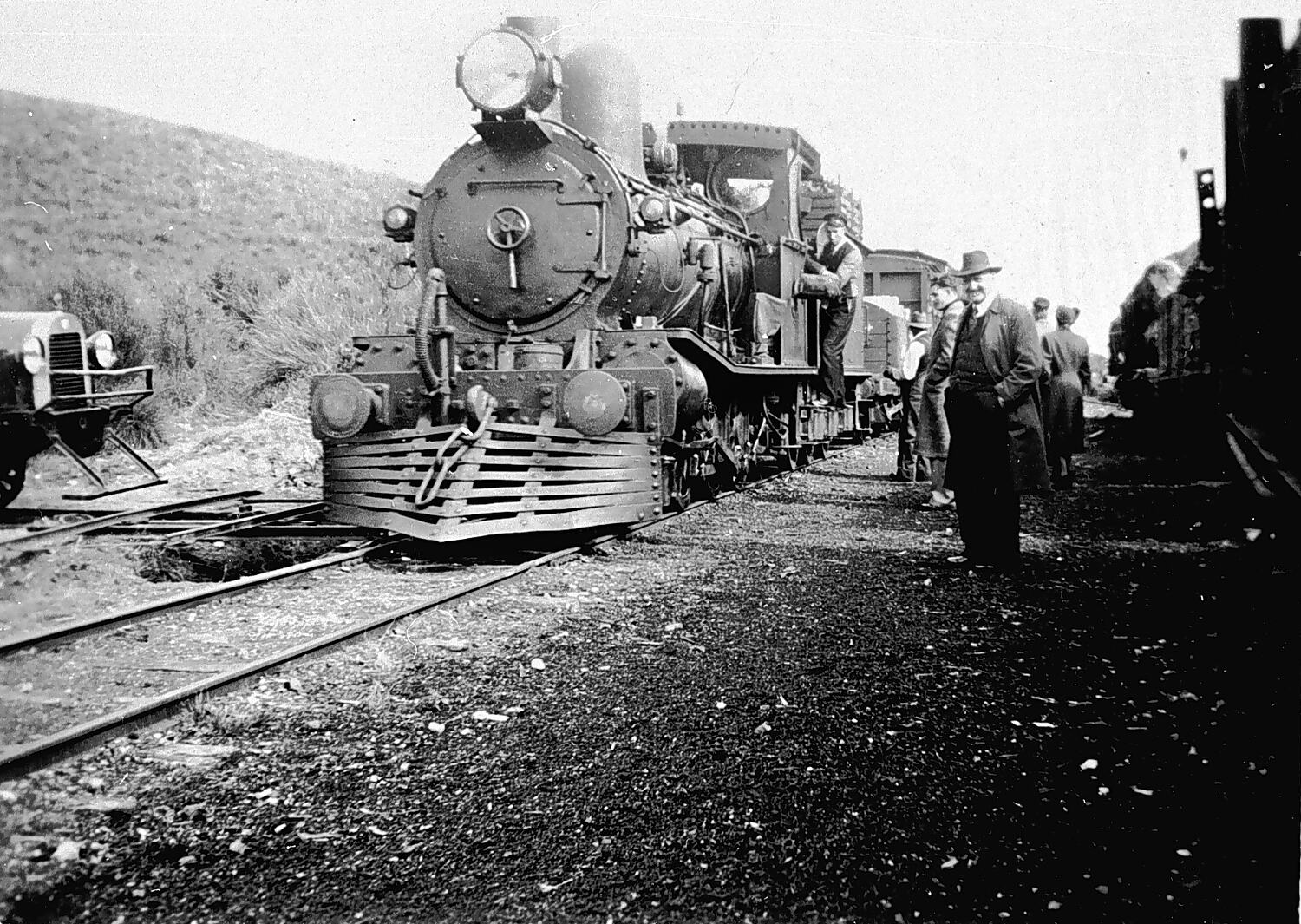 Negative - Steam Locomotive, Tasmania, circa 1925