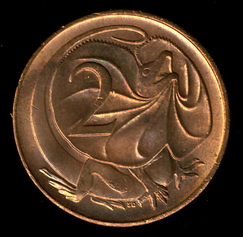 Coin - 2 Cents, Australia, 1966