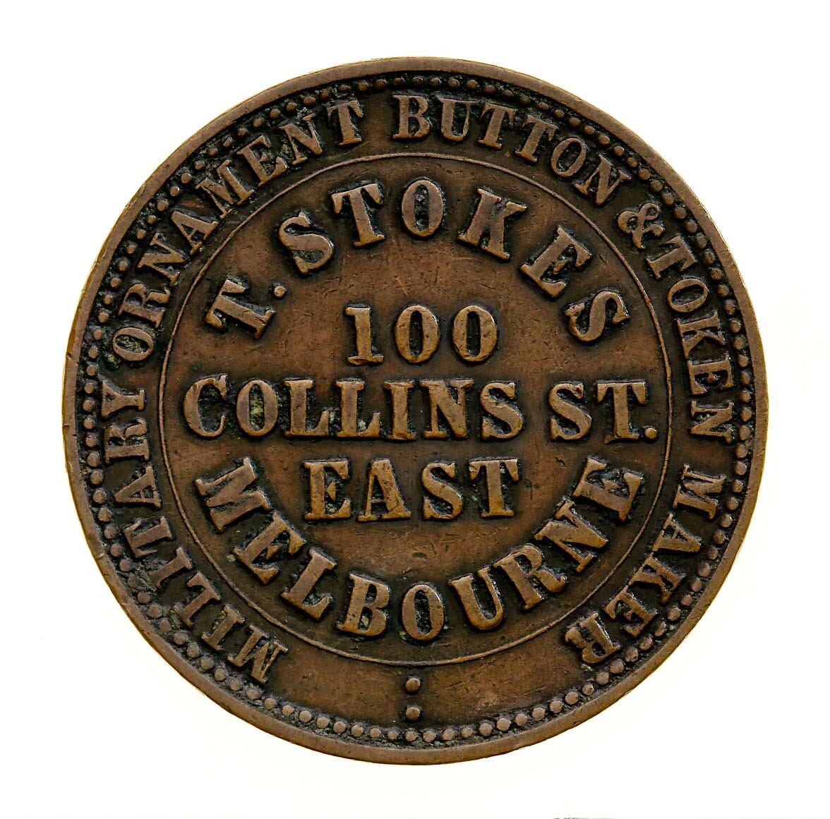 Token - 1 Penny, Thomas Stokes, Diesinker, Token Maker & Medallist ...