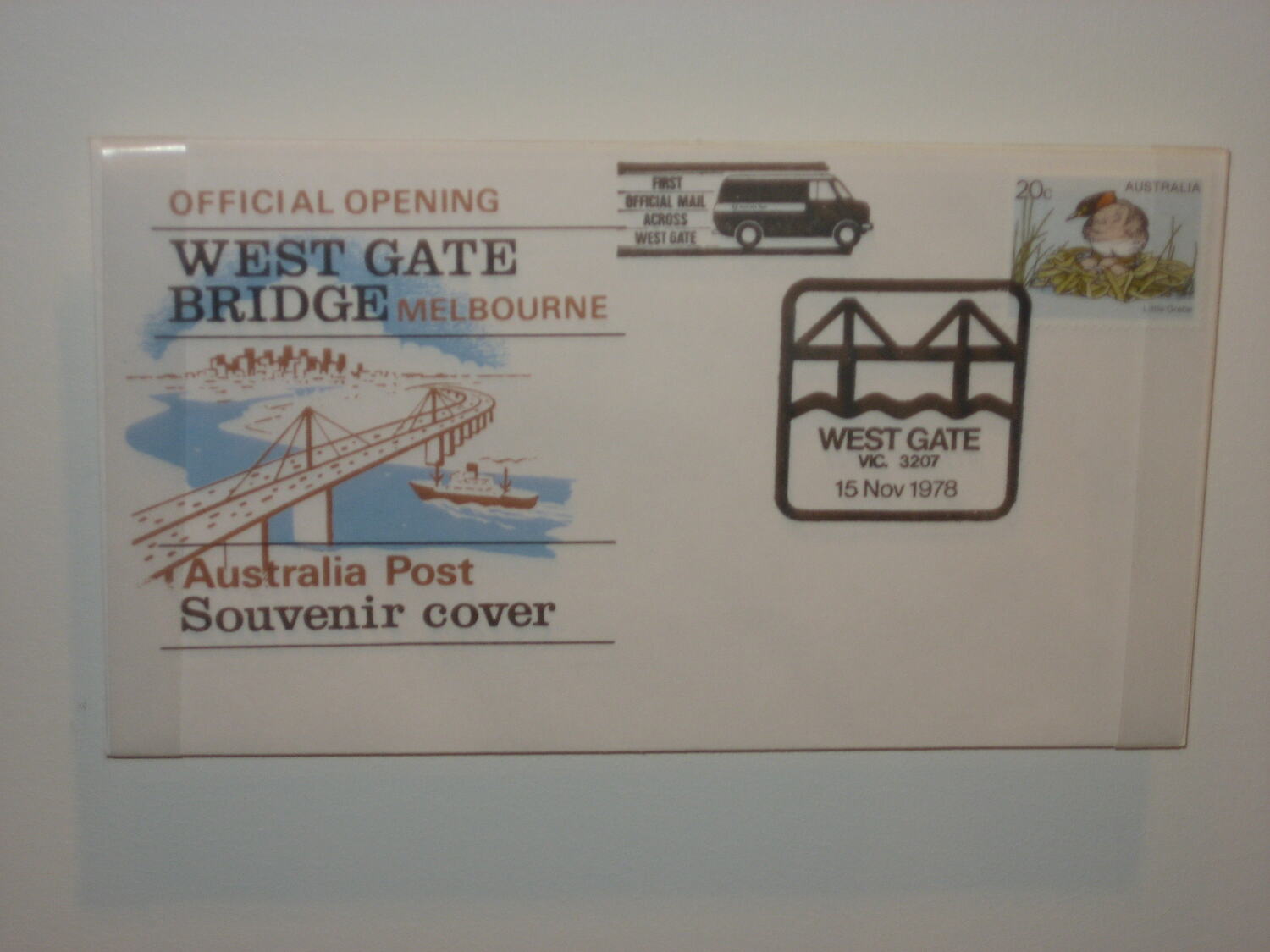 Postal Cover - Australia Post, West Gate Bridge Melbourne, Official ...