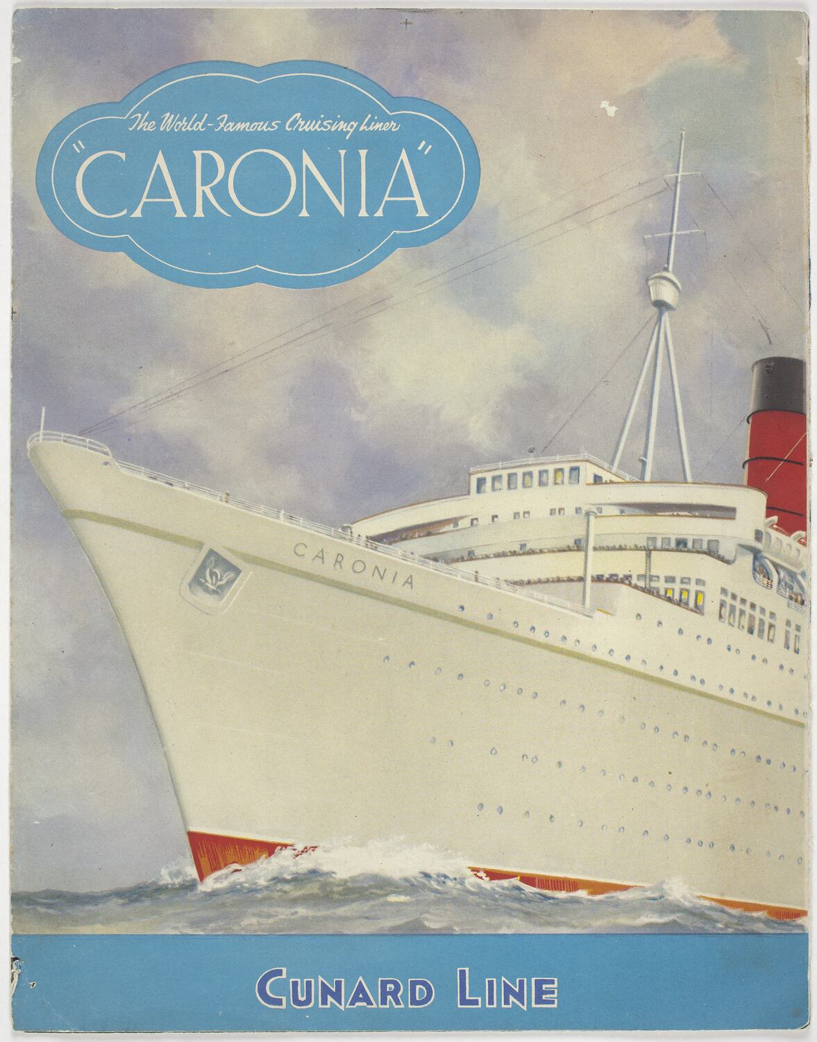 Brochure - SS Caronia, Cunard Lines, circa 1950s