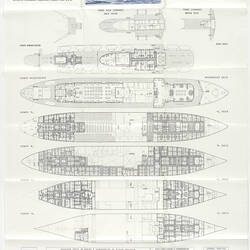 Plan - MV Fairsea, Sitmar Line, circa 1950s