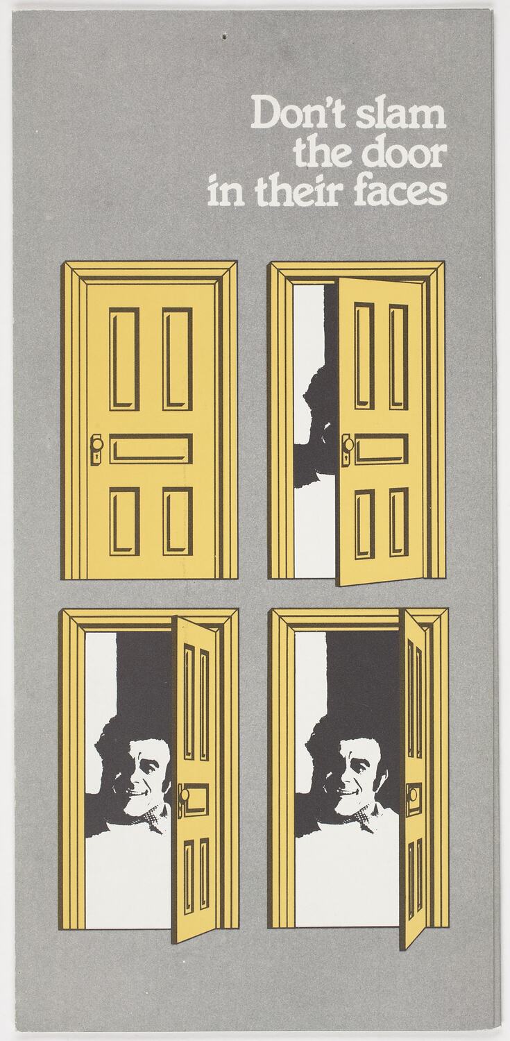 Leaflet - 'Don't Slam the Door in Their Faces', Ecumenical Migration ...