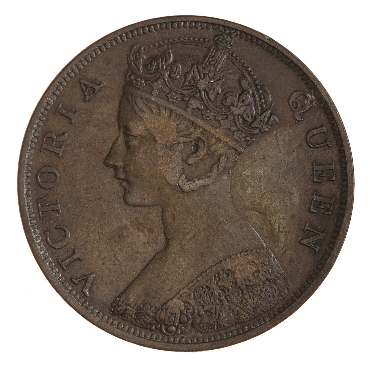Coin - 1 Cent, Hong Kong, 1863