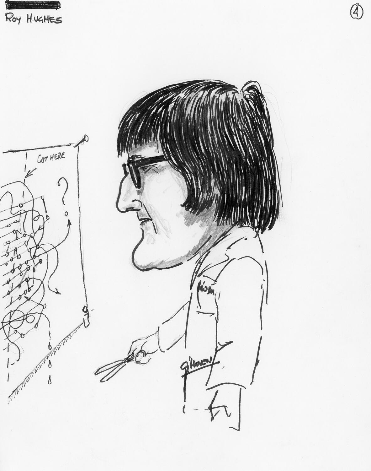 Caricature - George Hoven, No 4, 'Roy Hughes', Kodak Australasia Pty ...