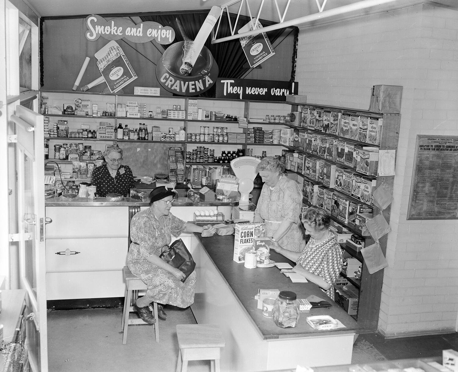 Negative - General Store Interior, Melbourne, Victoria, 1957