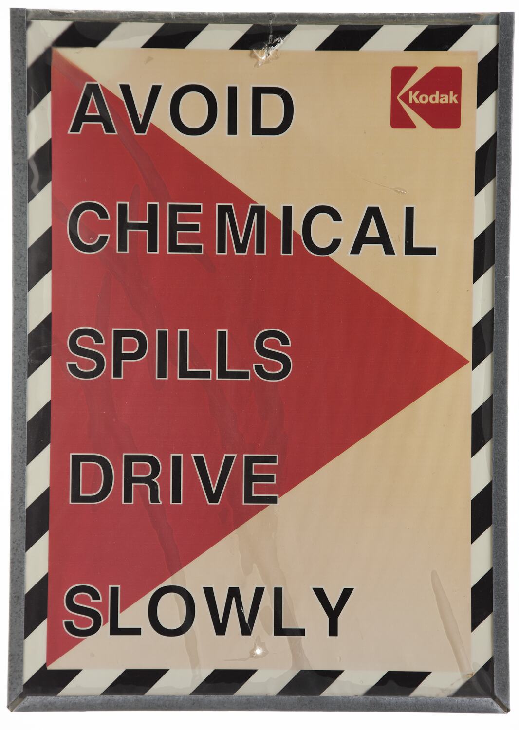 Sign - 'Avoid Chemical Spills, Drive Slowly', Kodak Australasia Pty Ltd ...