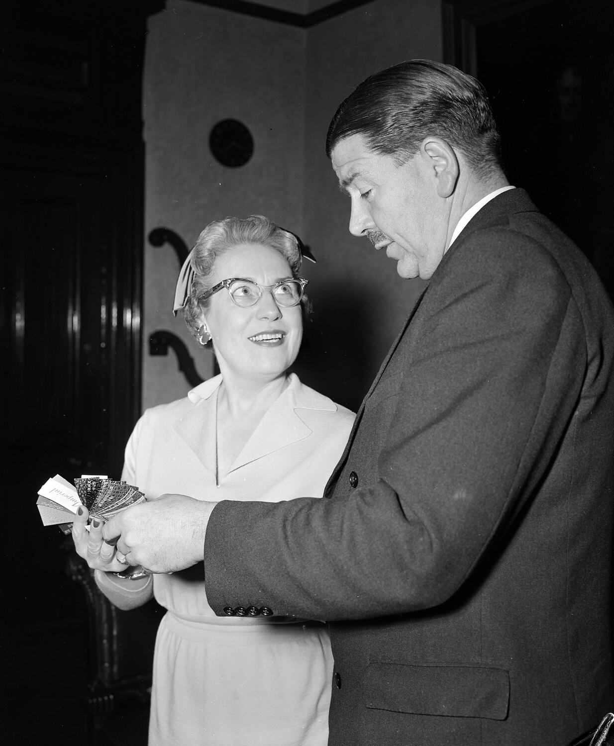Negative - Portrait of a Woman & Man, Victoria, 12 May 1959