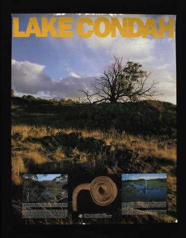 Poster. Lake Condah, Western District, Victoria, Australia