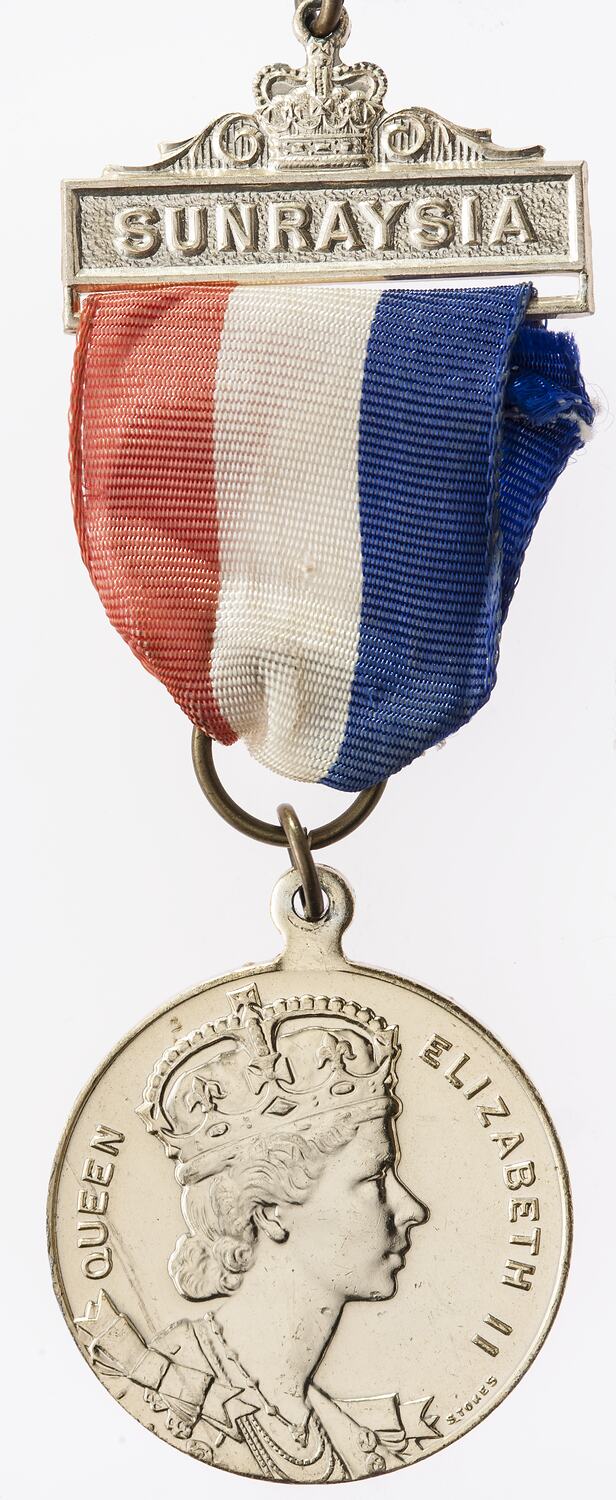 Medal - Coronation of Queen Elizabeth II Commemorative, Sunraysia, Australia, 1953