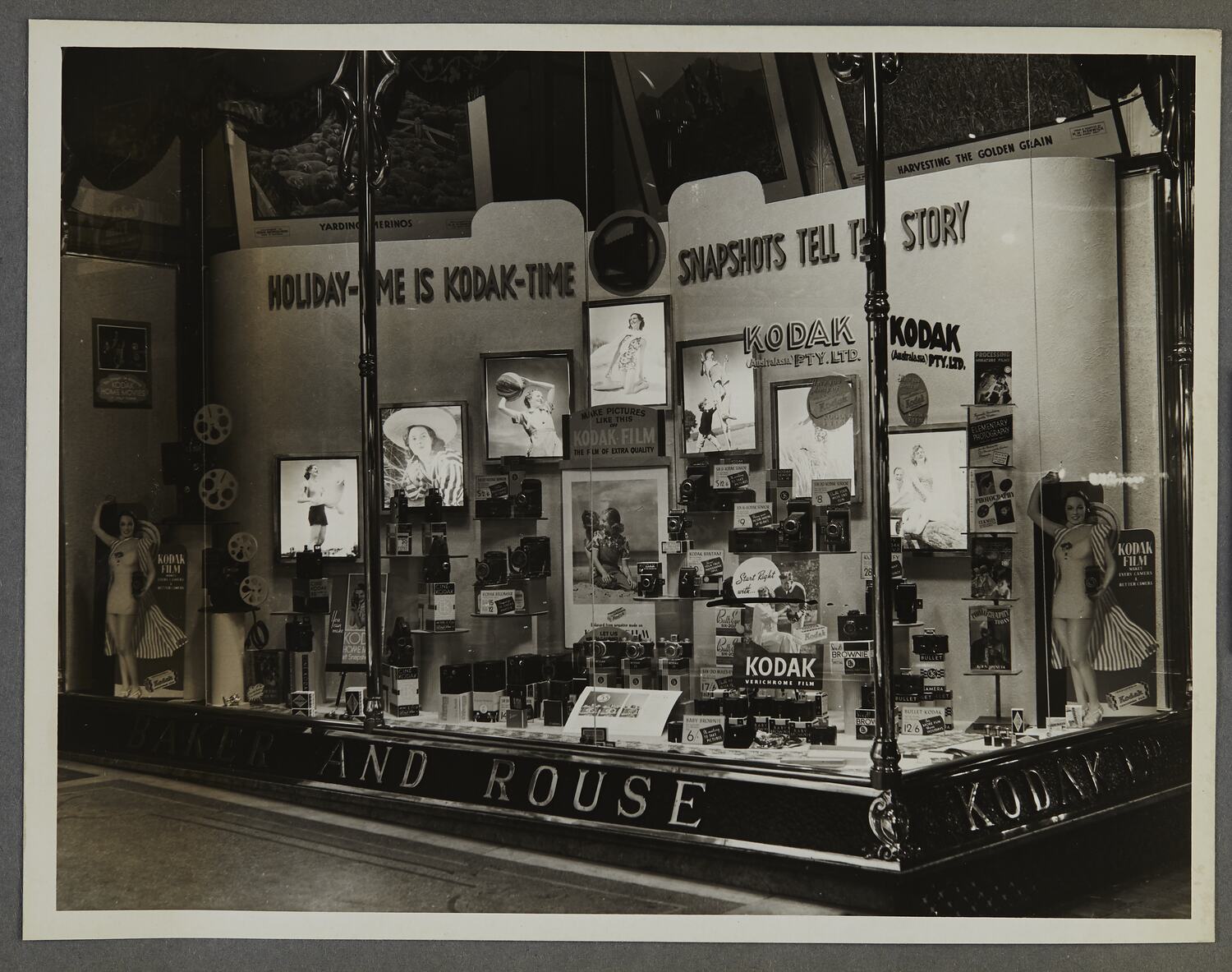 Photograph - Kodak, Shopfront Display, 'Holiday Time is Kodak Time ...