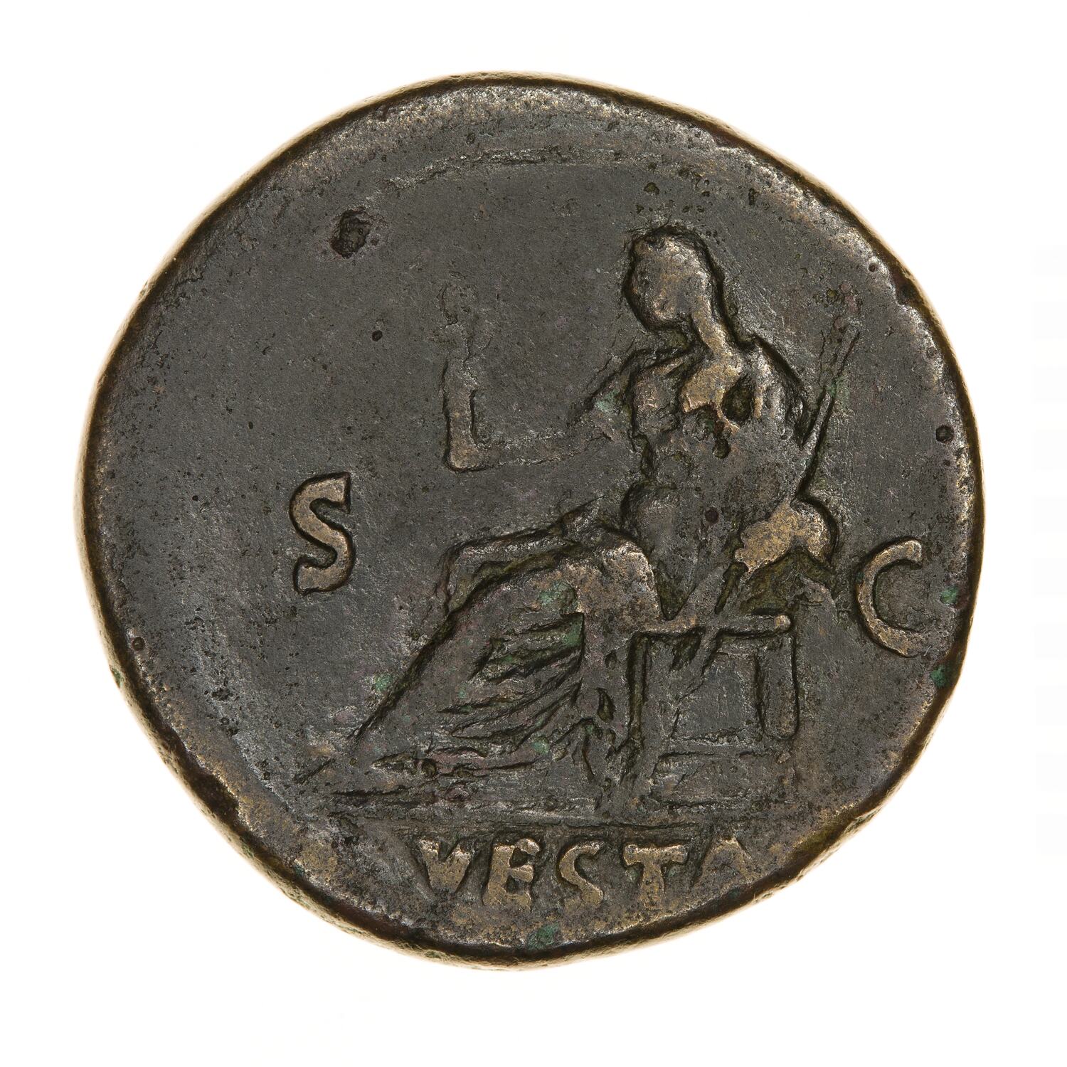 Coin - Dupondius, Emperor Titus for Julia Titi, Ancient Roman Empire ...