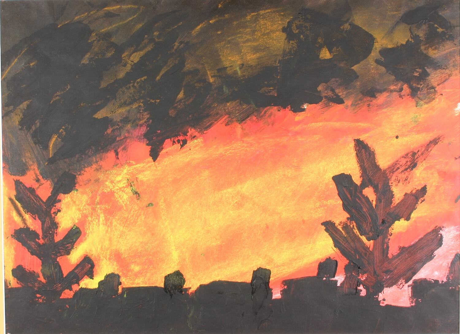 Artwork - 'Fire in the City', Healesville Primary School, 2009