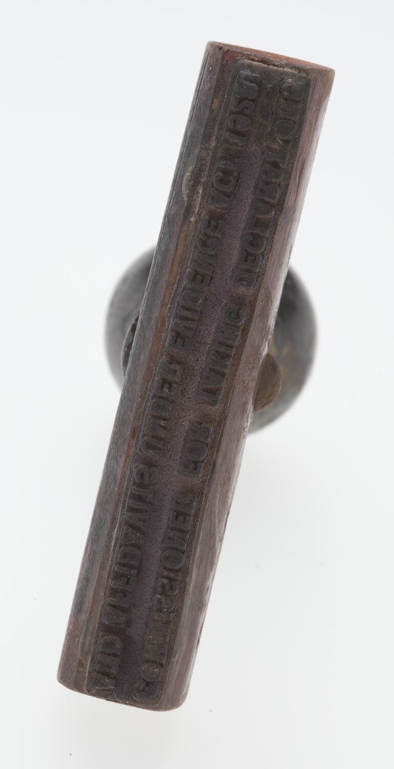 Rubber Stamp - Commissioner for Taking Affidavits, circa 1930 - 1970