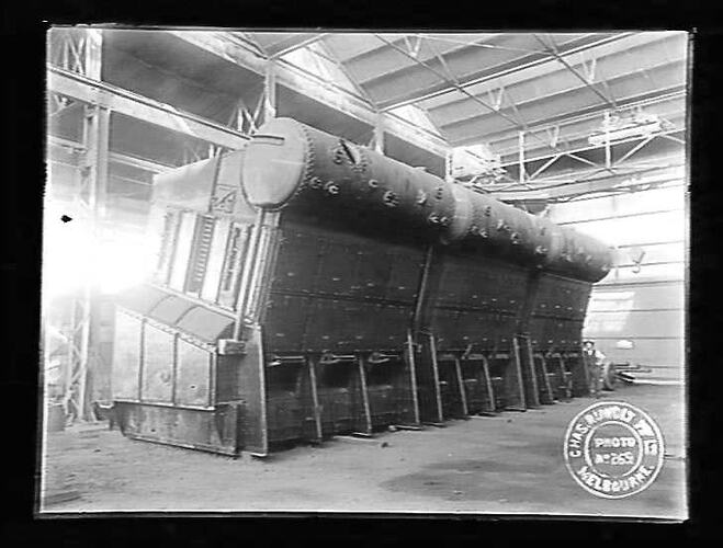 Glass Negative - Babcock and Wilcox Boilers, Chas Ruwolt Pty Ltd ...