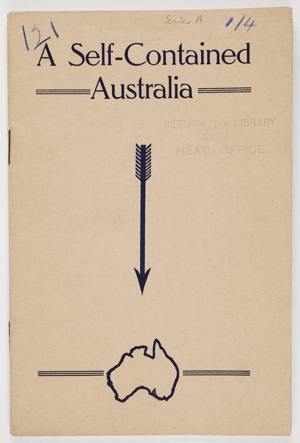 Booklet - H.V. McKay, 'A Self-Contained Australia', 1921