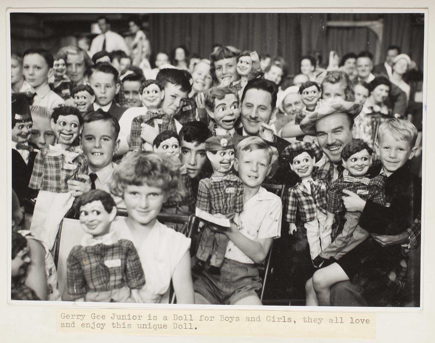 Photograph - Gerry Gee Junior, Ron Blaskett & Children at the GTV ...