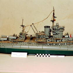 Naval Ship Model - Battleship HMS Warspite, 1915, Model Built 1941