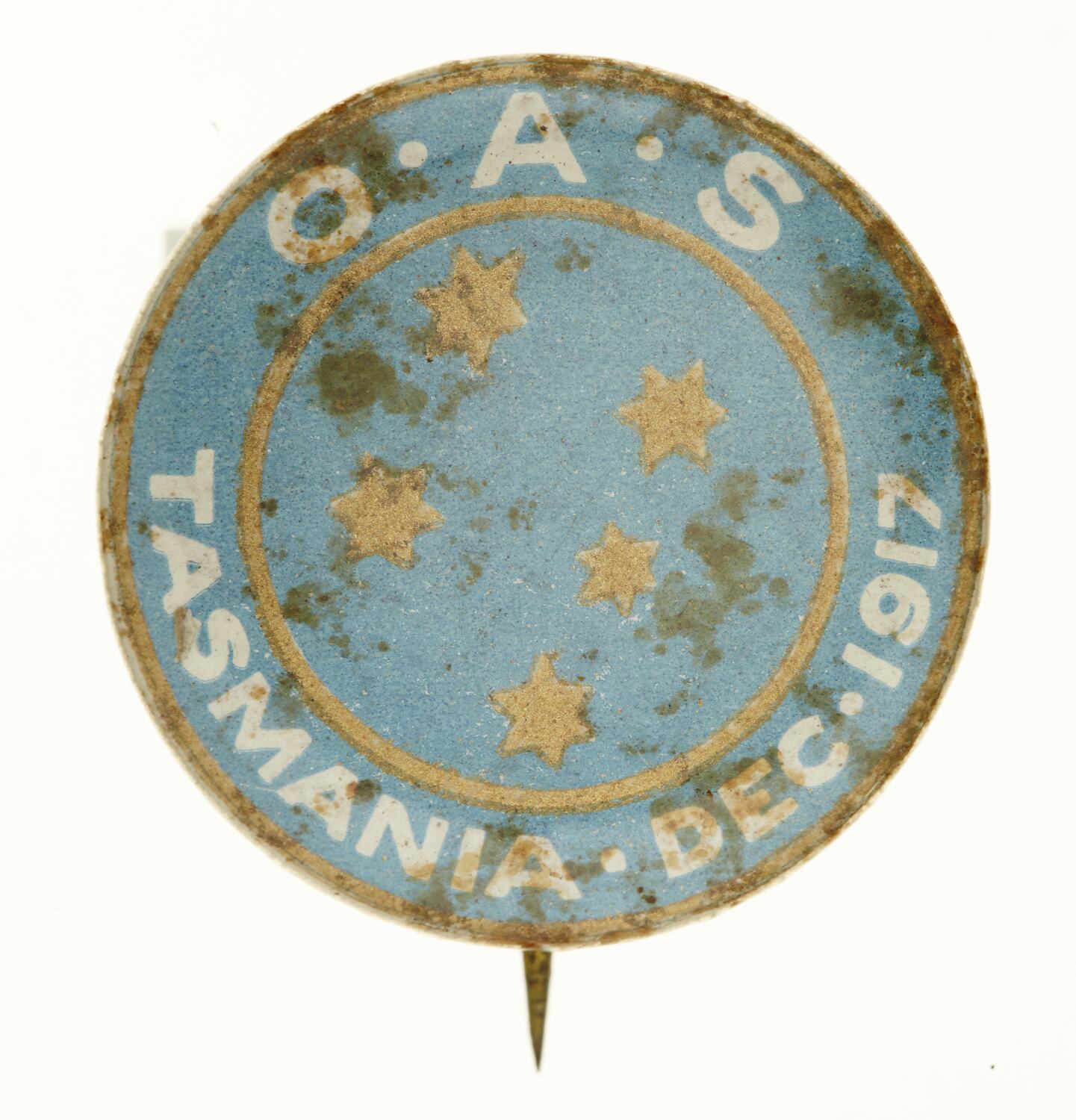 Badge - OAS Fund, Tasmania, Australia, 1917