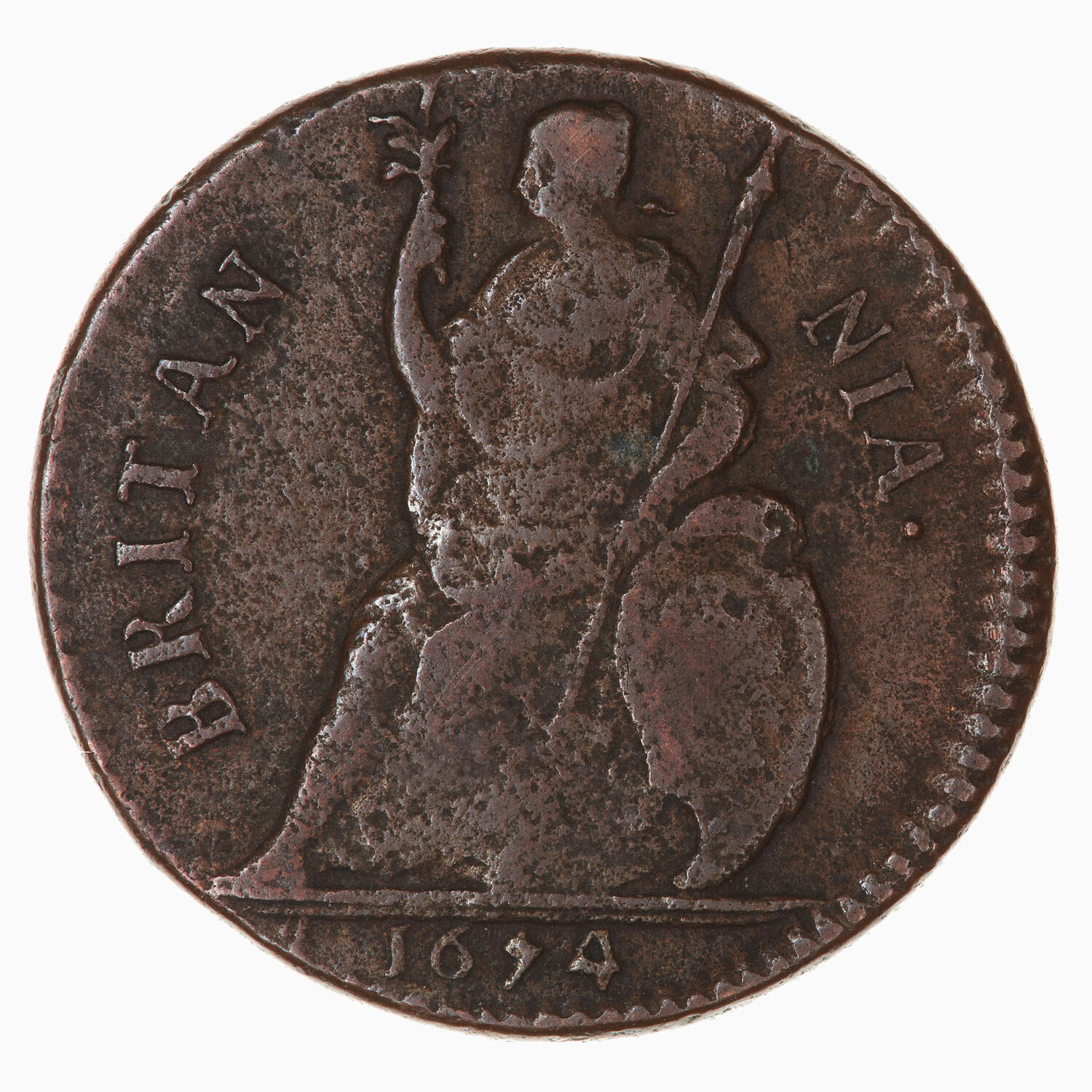 Coin - Farthing, Charles II, Great Britain, 1674