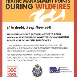 Pamphlet - 'Operation of Traffic Management Points During Wildfires ...