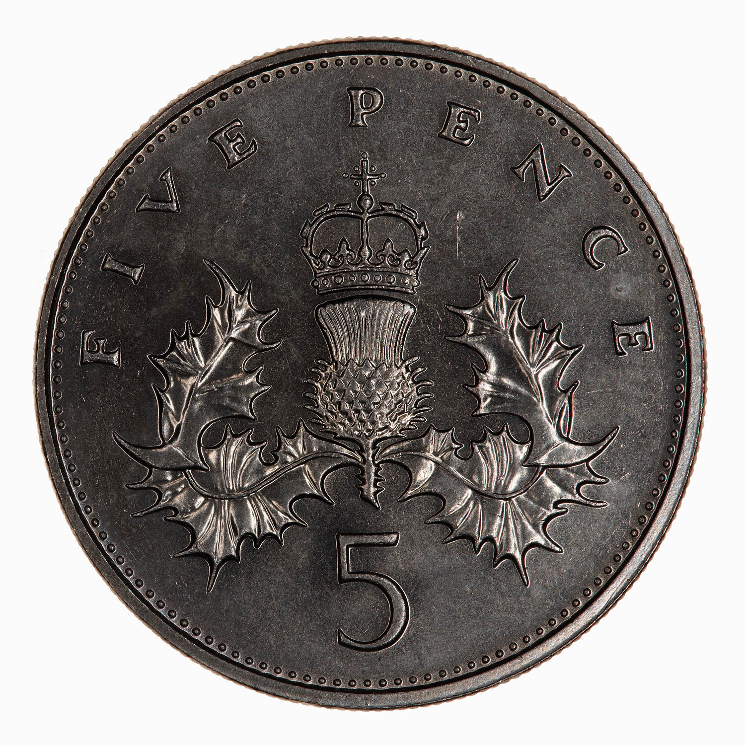 Coin - 5 Pence, Elizabeth II, Great Britain, 1988