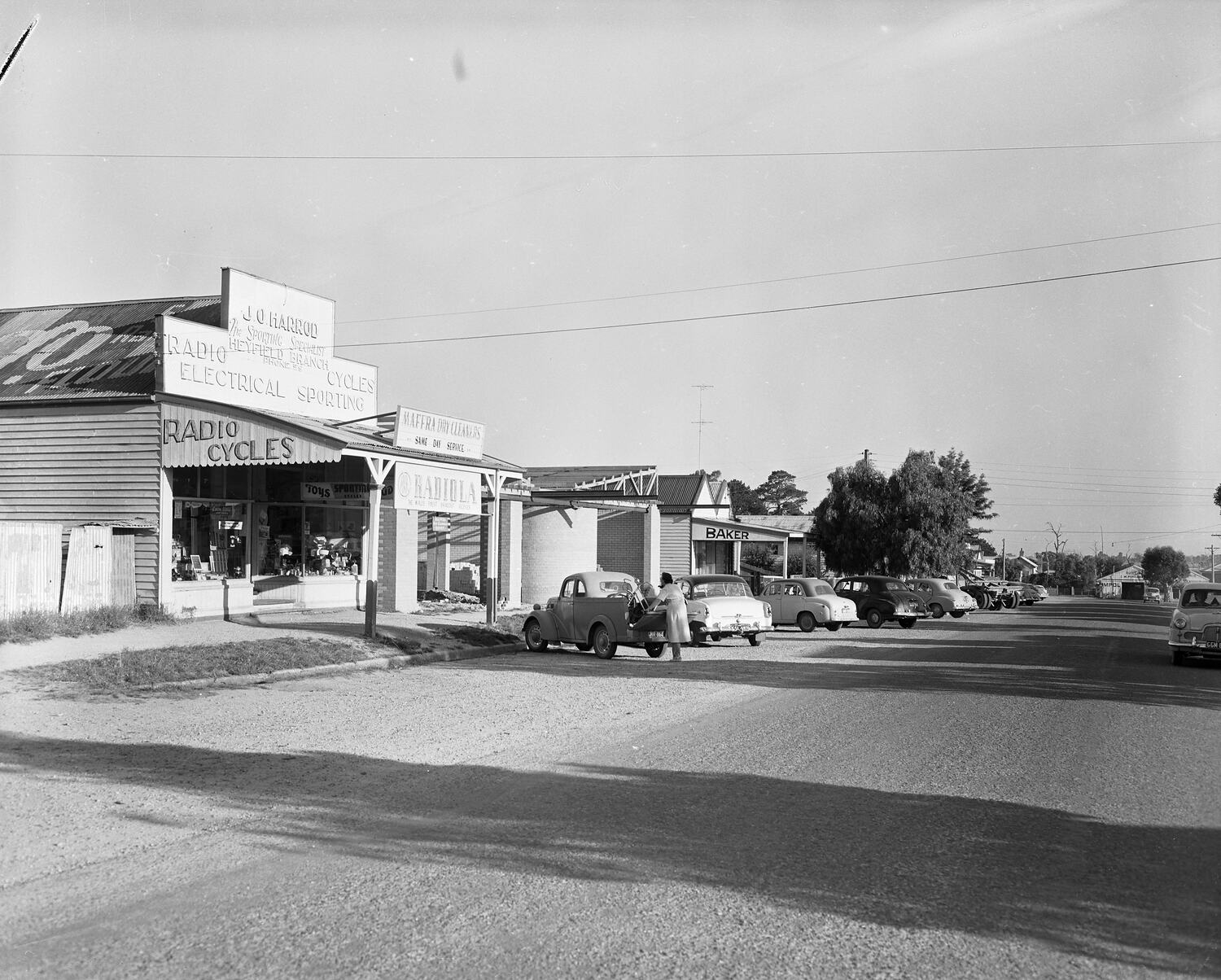 Negative - Streetscape, Heyfield, Victoria, 1958