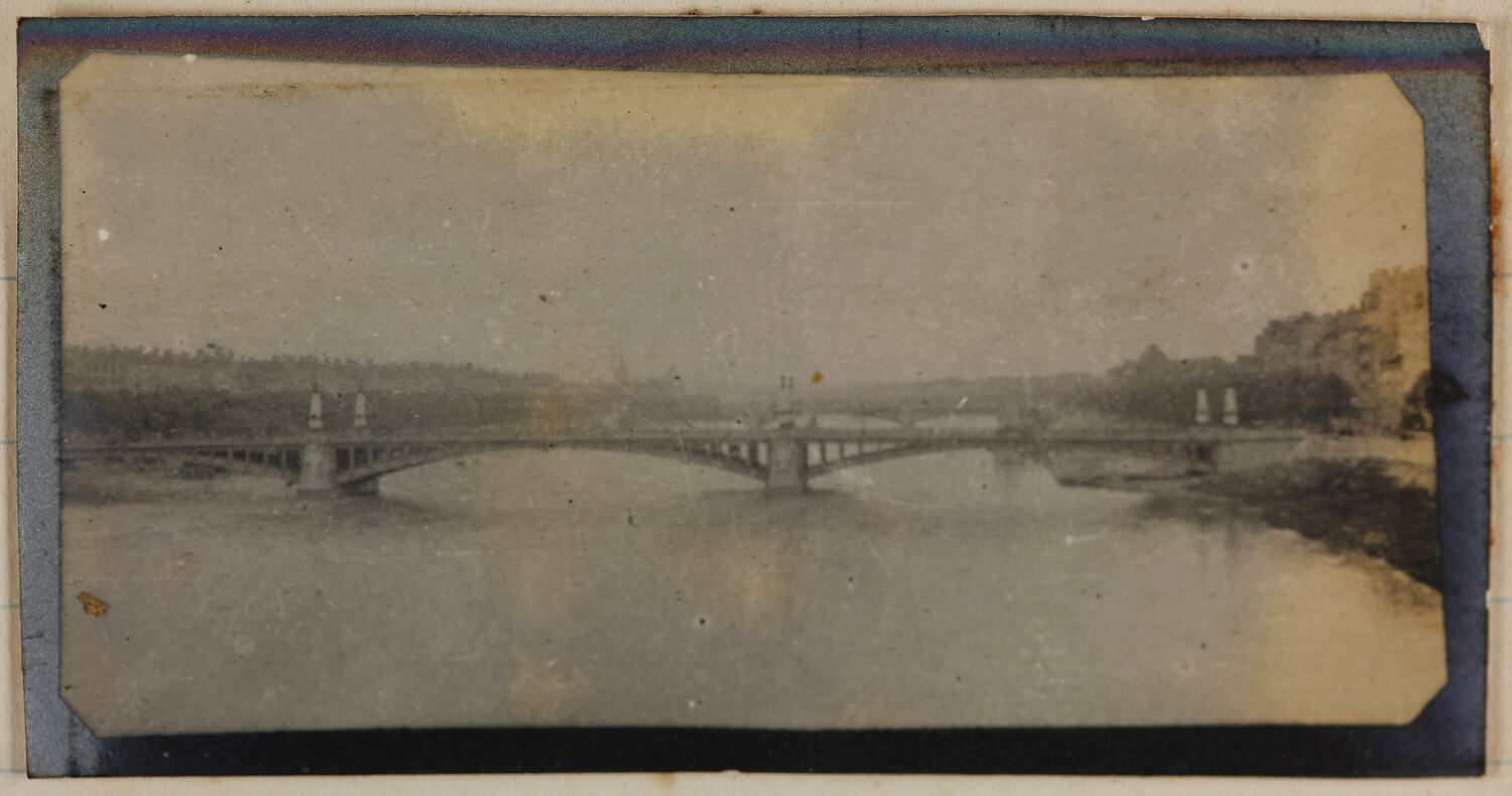 Photograph - Bridge Over River, Belgium, Private John Lord, World War I ...