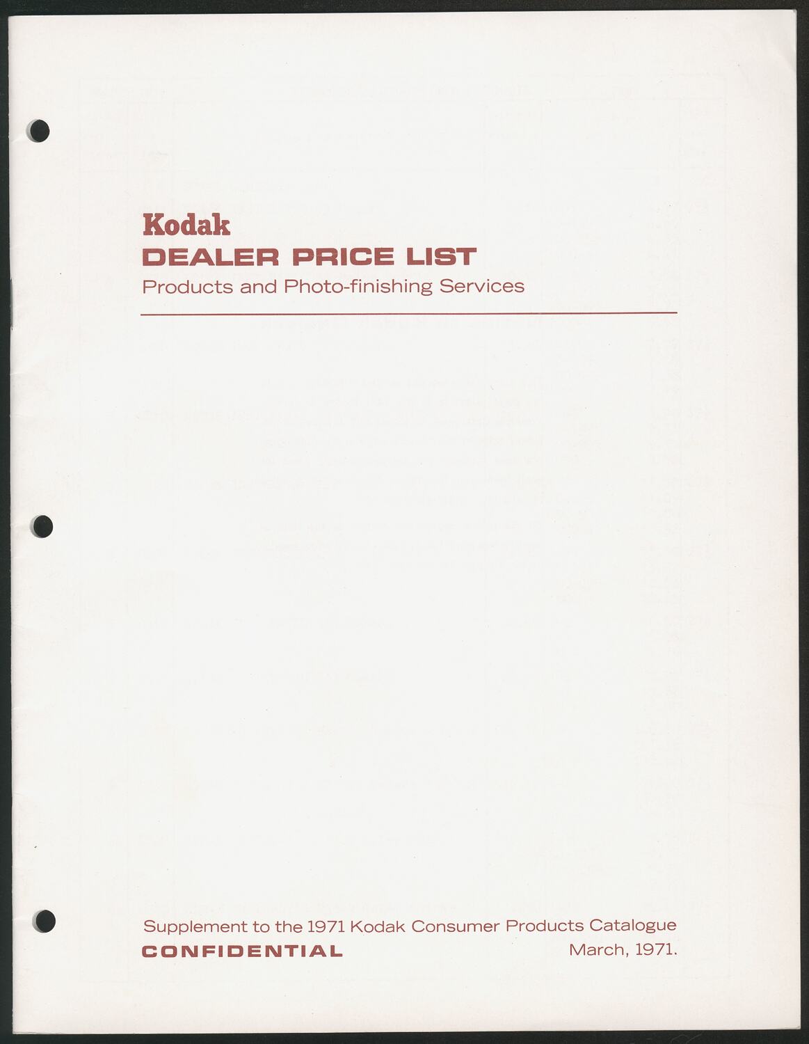 Price List - Kodak Australasia Pty Ltd, 'Dealer Price List Products and ...