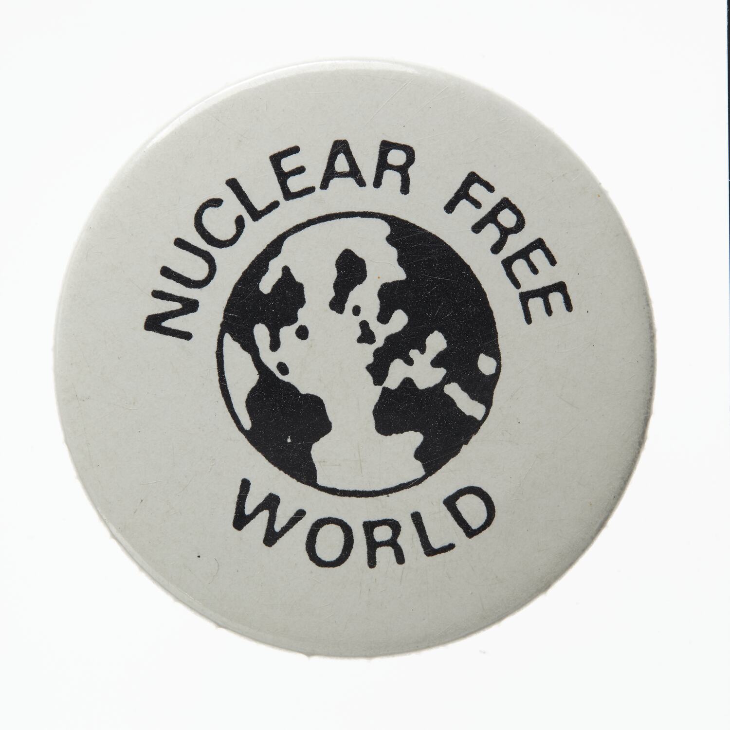 Badge - 'Nuclear Free World', circa 1980