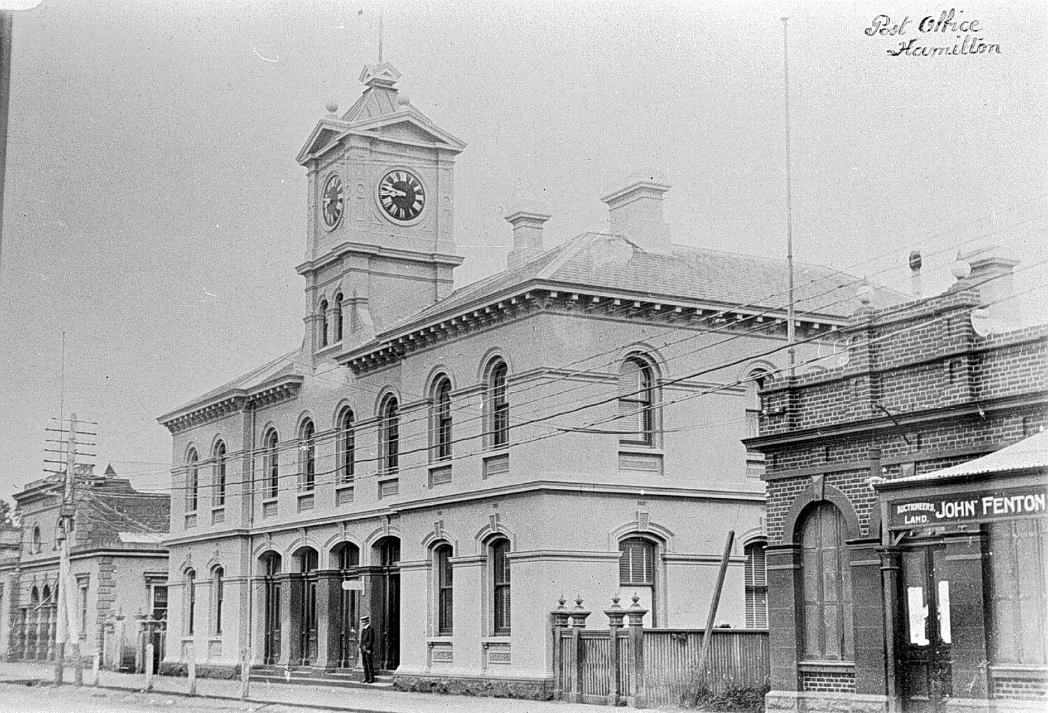Negative - 'Post Office', Hamilton, Victoria, 06 Apr 1911
