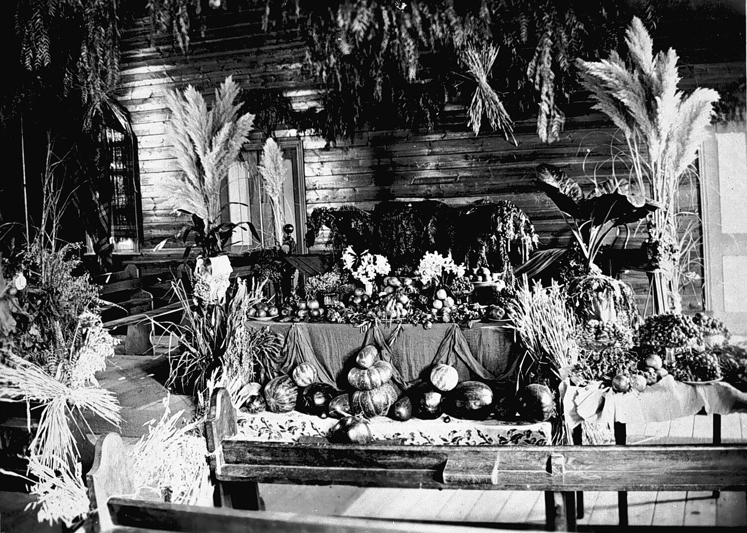 Negative - Inside Thoona Church of England, Harvest Festival ...
