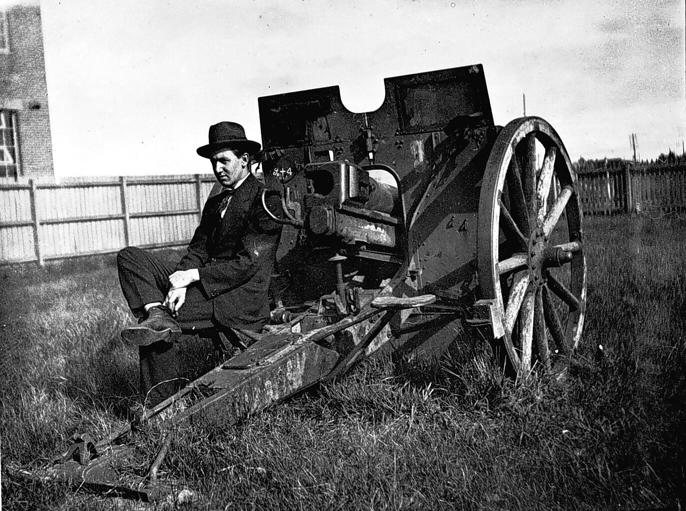 Negative - German 77mm Gun, Caulfield, Victoria, 1925