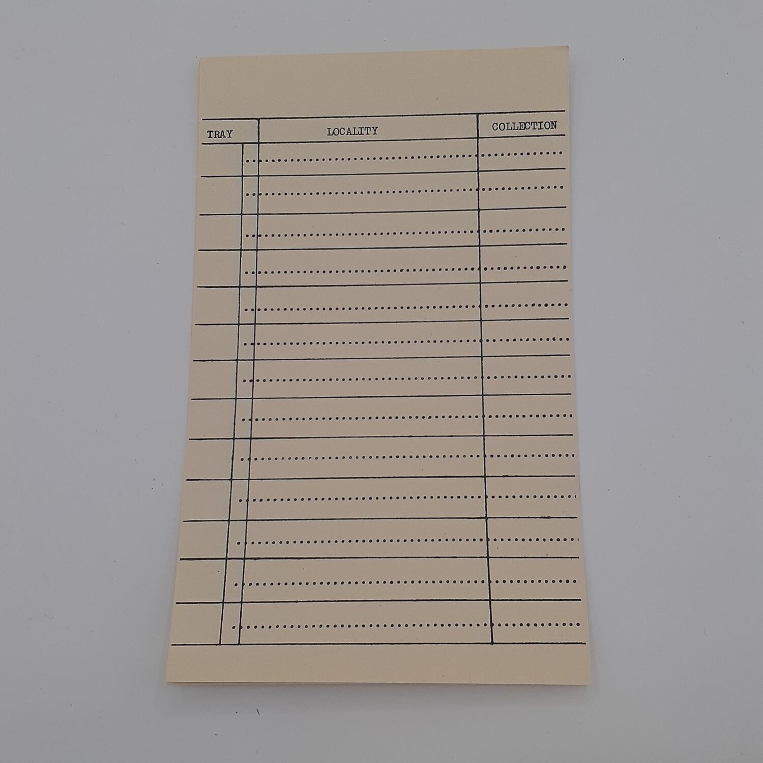 Record Sheets - Paper, Unused, Museum of Victoria, 1950-2000