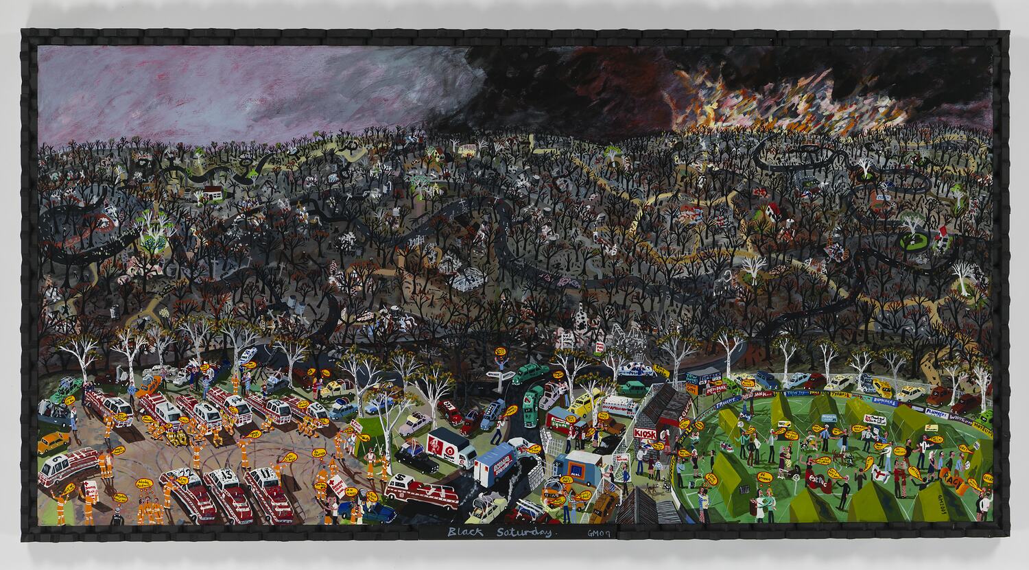 Painting - 'Black Saturday 2009' by Glenn Morgan