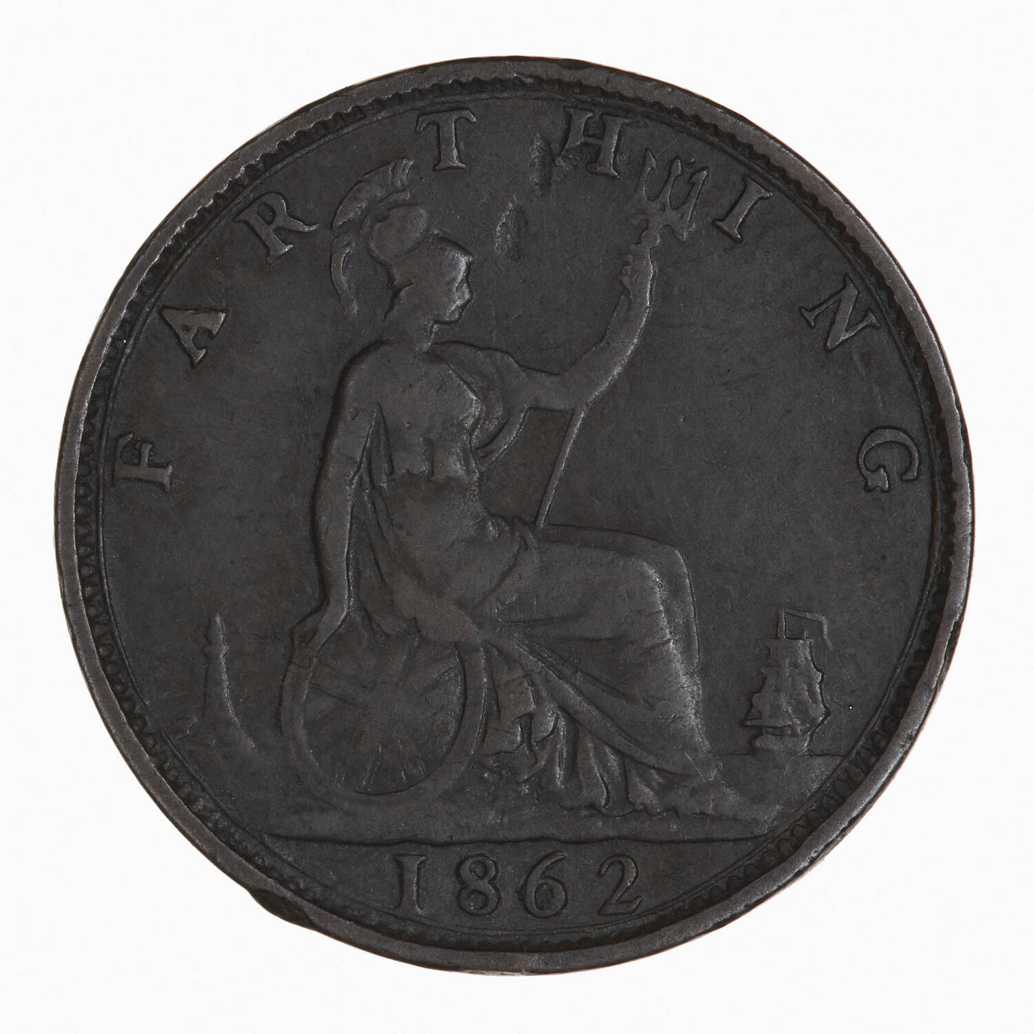 Coin - Farthing, Queen Victoria, Great Britain, 1862