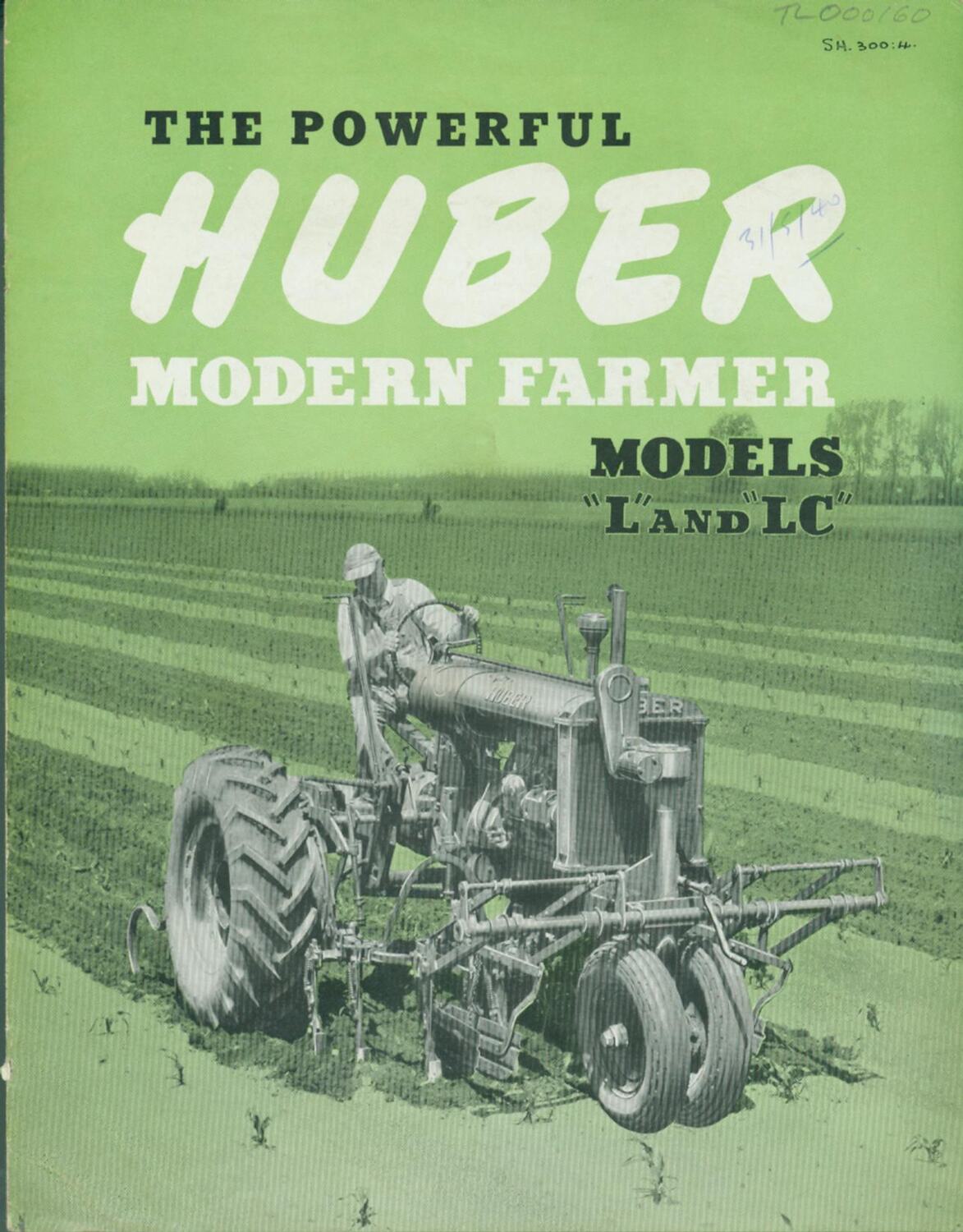 Descriptive Booklet - Huber Manufacturing Co., L & LC Tractors, circa 1939