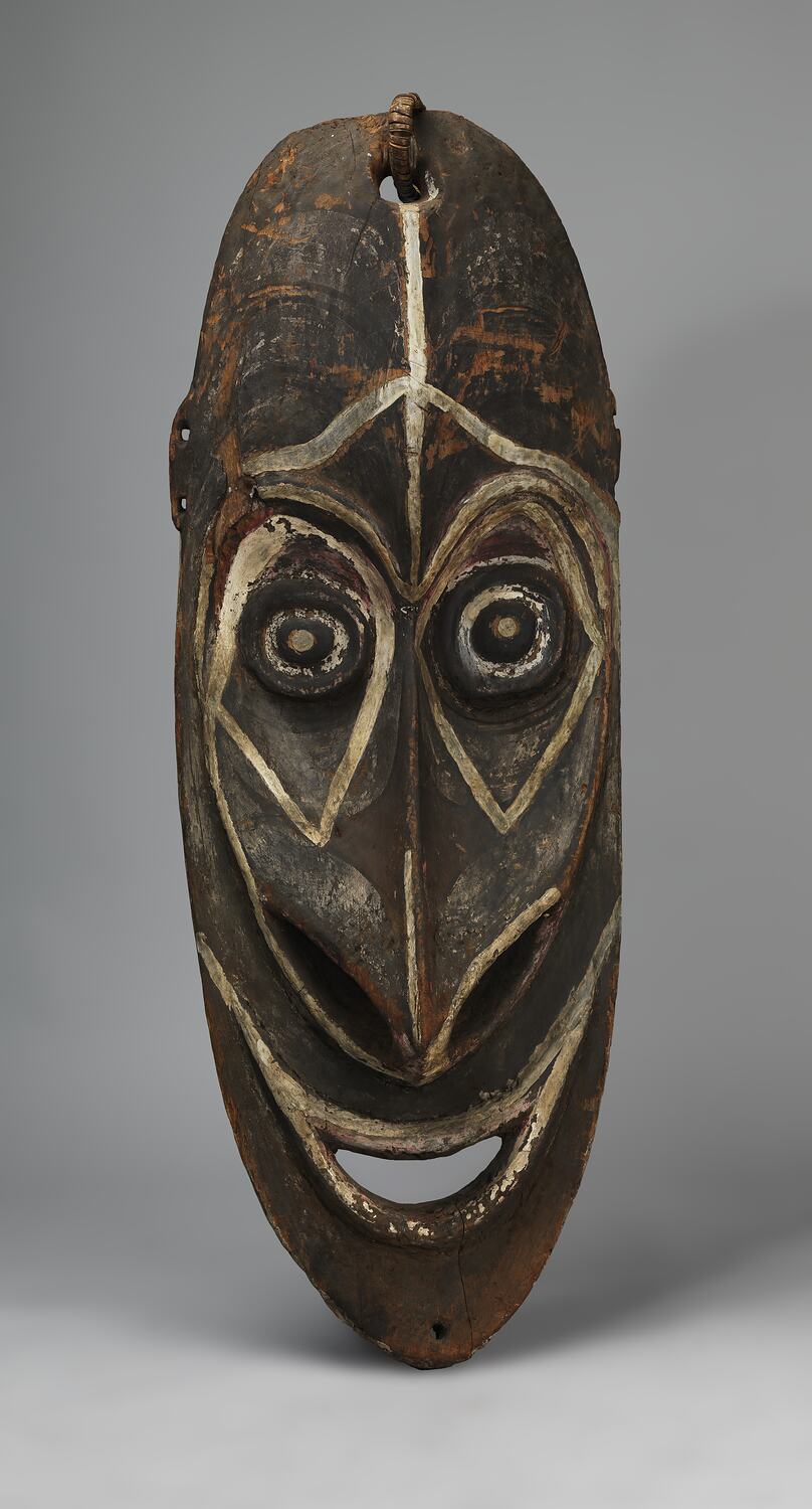 Gable mask. Iatmul. Middle Sepik River, East Sepik Province, Papua New ...